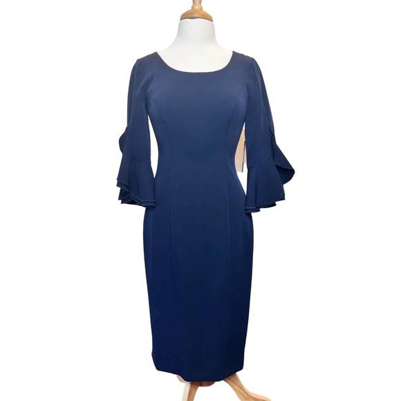 Posh | Dresses | New Posh Womens 34 Ruffle Sleeve Cocktail Dress In ...